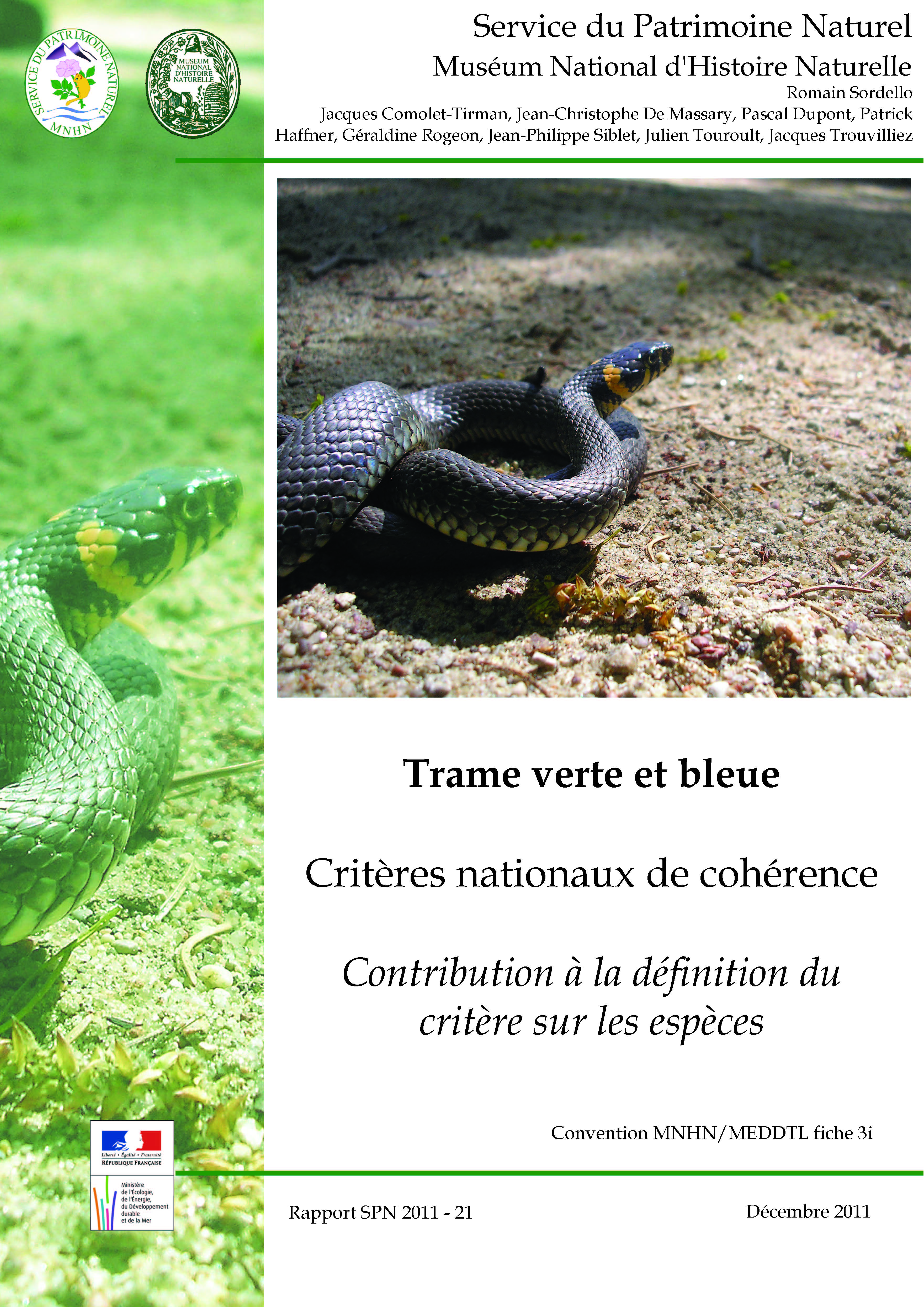 Trame verte et bleue – Critères nationaux de cohérence – Contribution à ...