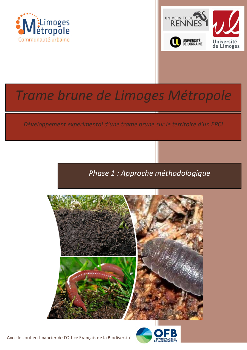 Trame brune de Limoges Métropole : développement expérimental d’une ...
